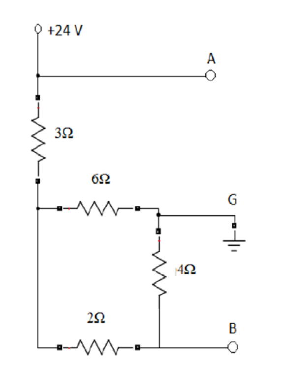 Find the value of Vth and Rth between the open | Chegg.com