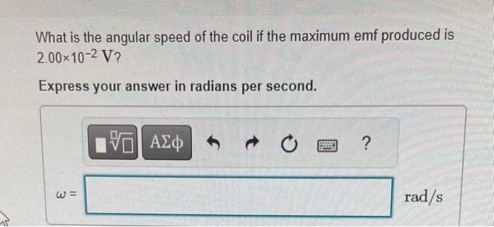 Solved The armature of a small generator consists of a flat, | Chegg.com