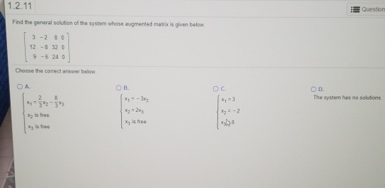 Solved E Question H Describe the possible echelon forms of a | Chegg.com