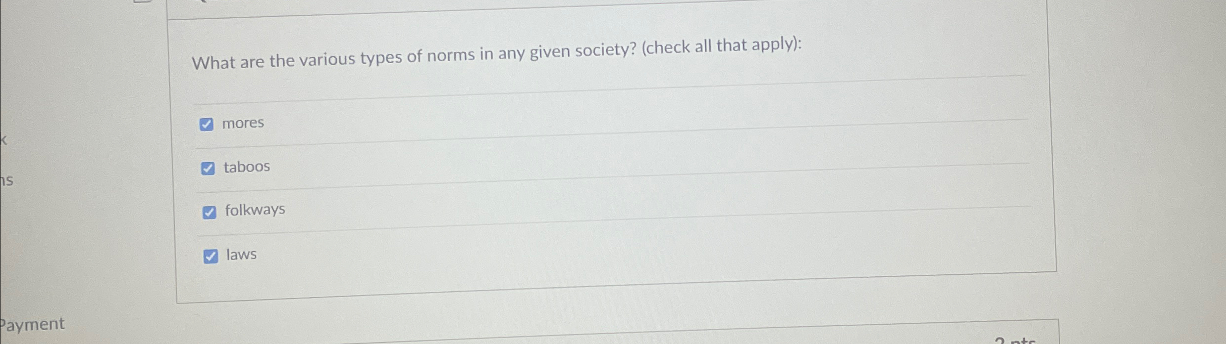 Solved What are the various types of norms in any given | Chegg.com