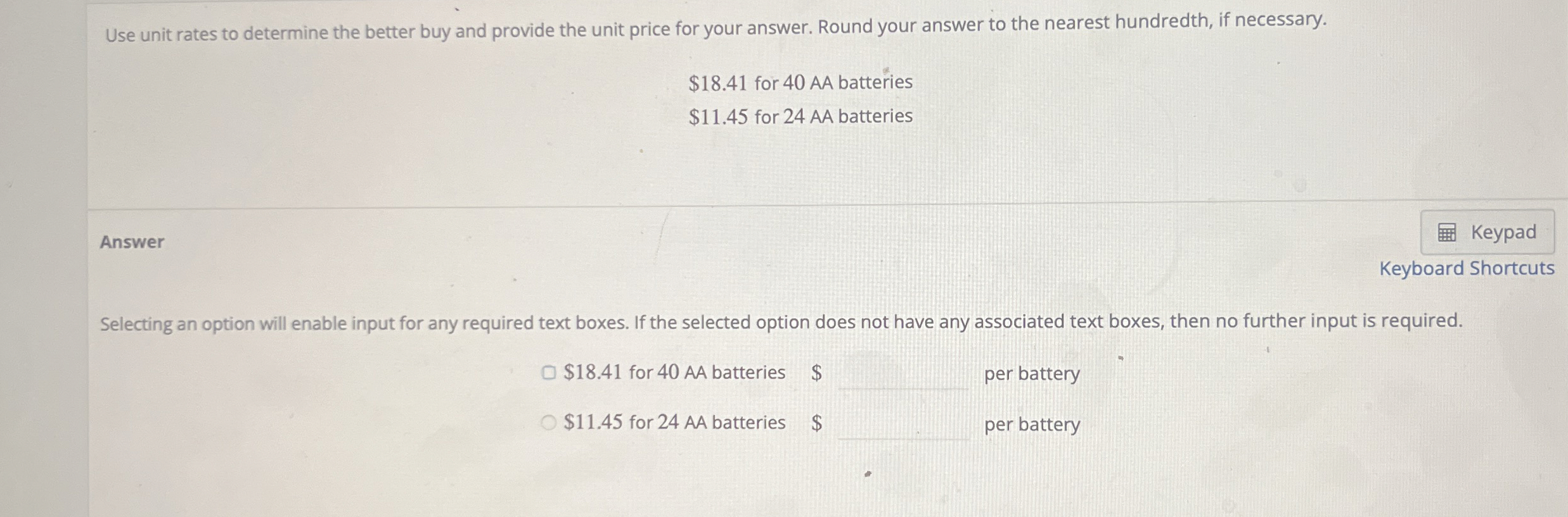 Solved Use unit rates to determine the better buy and | Chegg.com