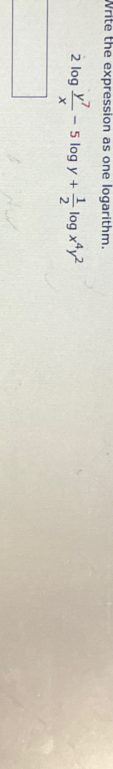 Solved Write the expression as one | Chegg.com