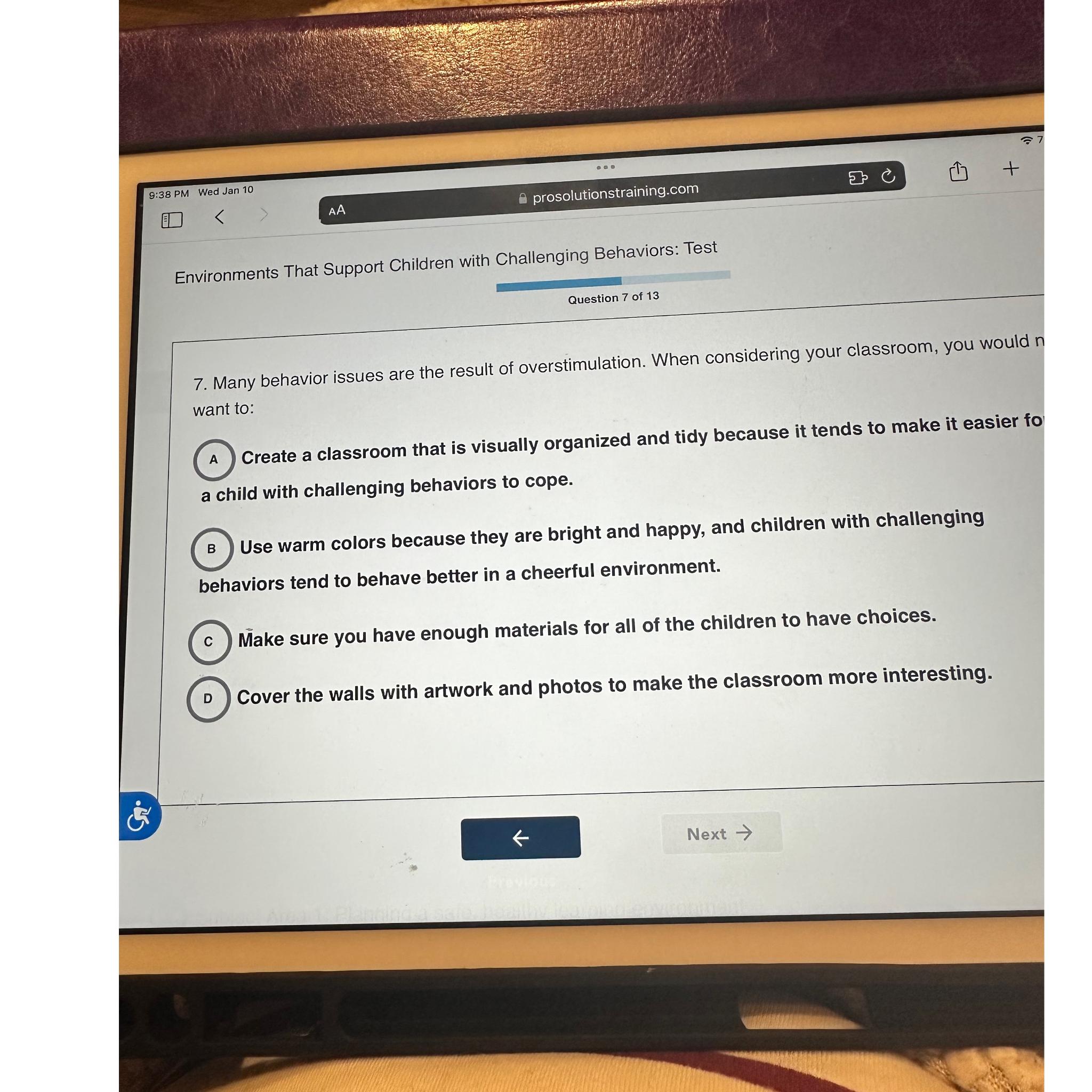 Solved Environments That Support Children with Challenging | Chegg.com