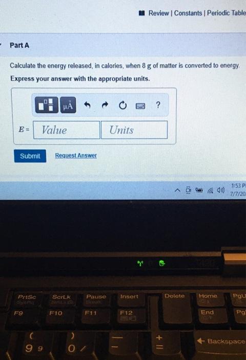 Solved Review | Constants Periodic Table Part A Calculate | Chegg.com