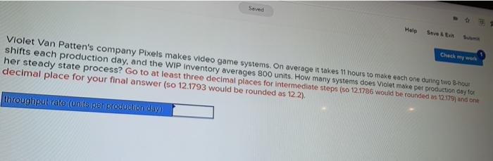 Solved Help Stive Violet Van Patten's company Pixels makes | Chegg.com