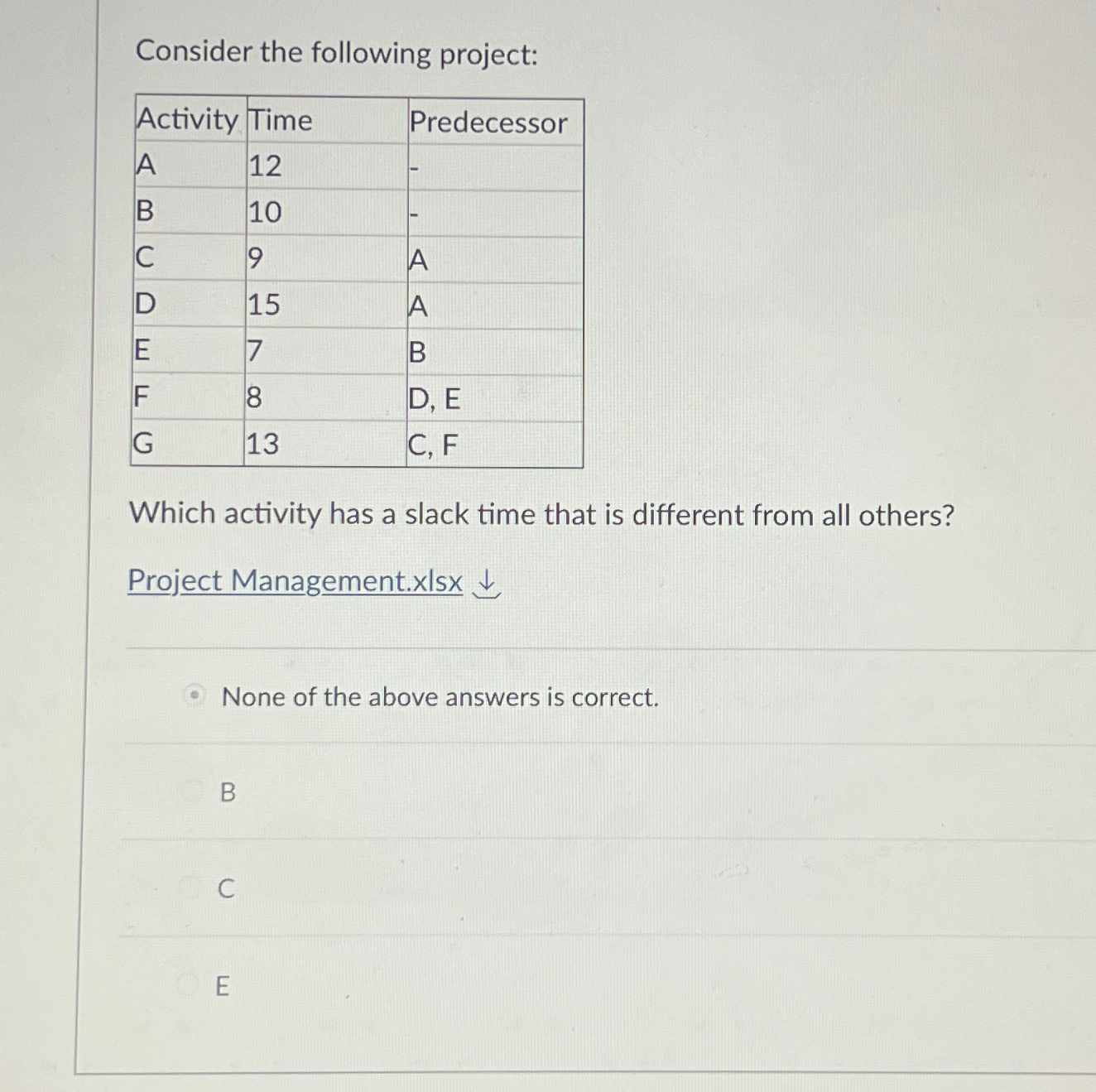Solved Consider the following | Chegg.com