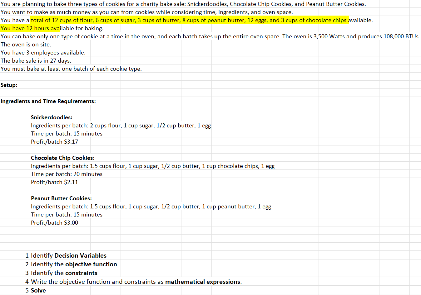 Solved show me ﻿how to ﻿solve this using solver | Chegg.com