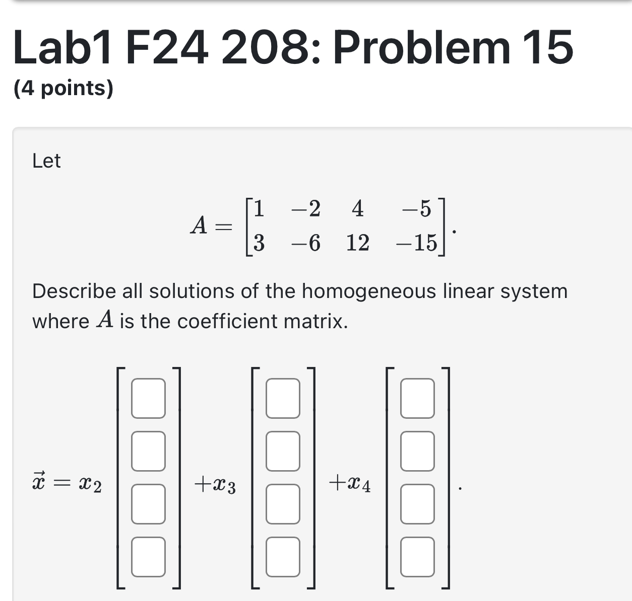 Solved Lab1 ﻿F24 208: Problem 15(4 | Chegg.com