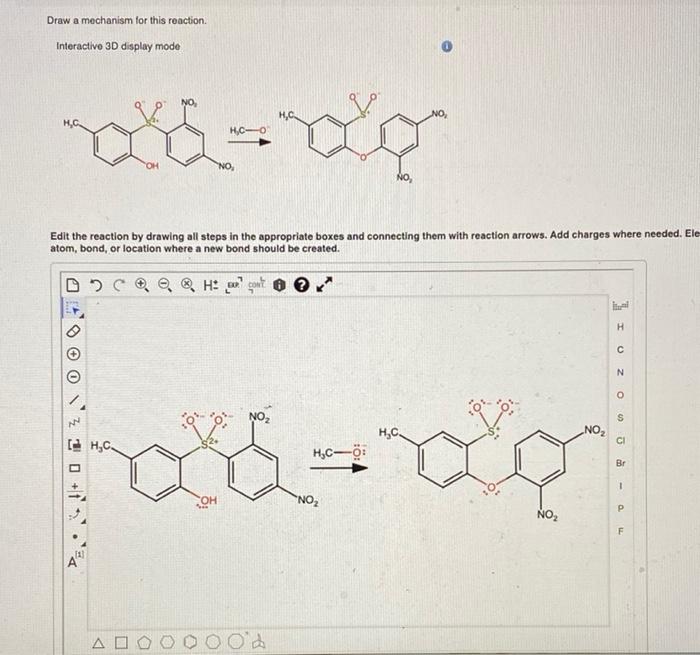 Solved Draw a mechanism for this reaction. Interactive 3D | Chegg.com