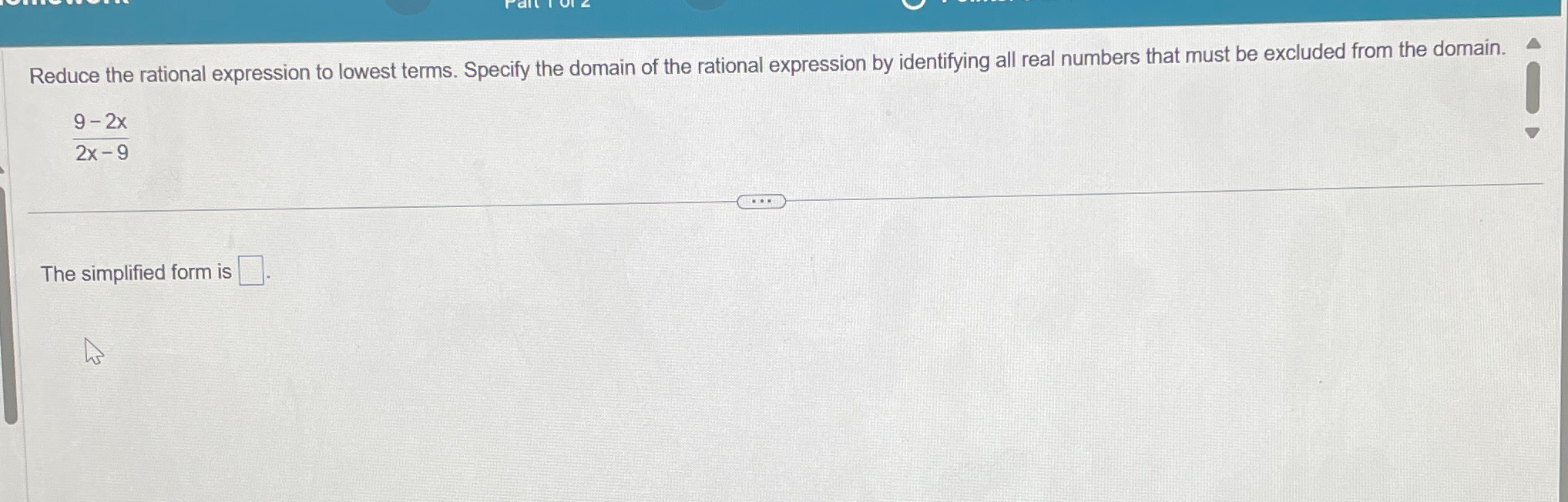 Solved Reduce the rational expression to lowest terms. | Chegg.com