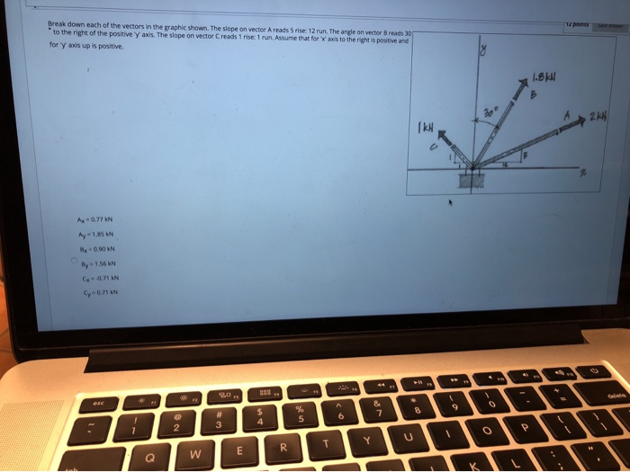 Solved Break down each of the vectors in the graphic shown. | Chegg.com