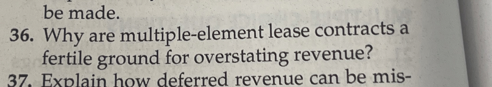 Solved Why are multiple-element lease contracts afertile | Chegg.com