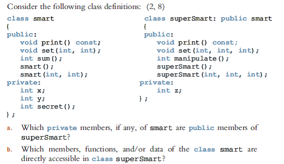 Solved: Assume the declaration of Exercise 14. (3, 4) a. Write th ...