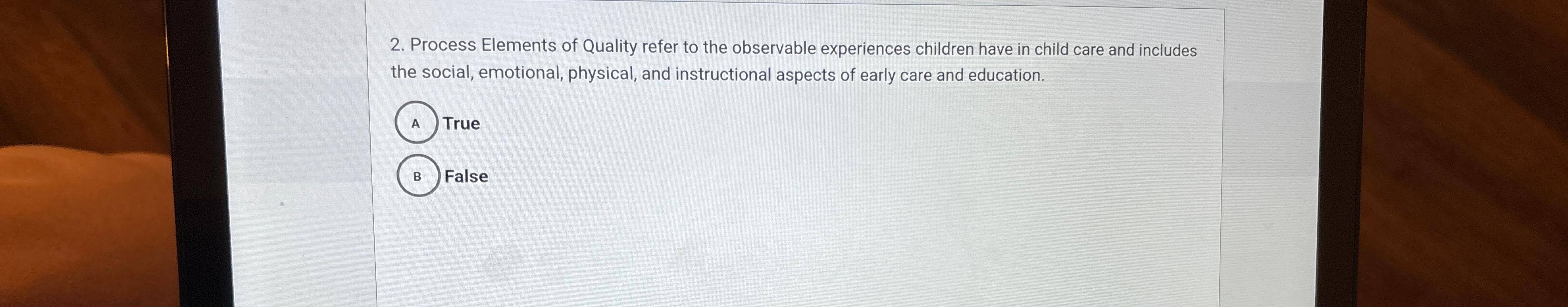 Solved Process Elements of Quality refer to the observable | Chegg.com