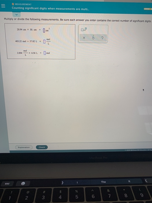 Solved O MEASUREMENT Counting significant digits when | Chegg.com