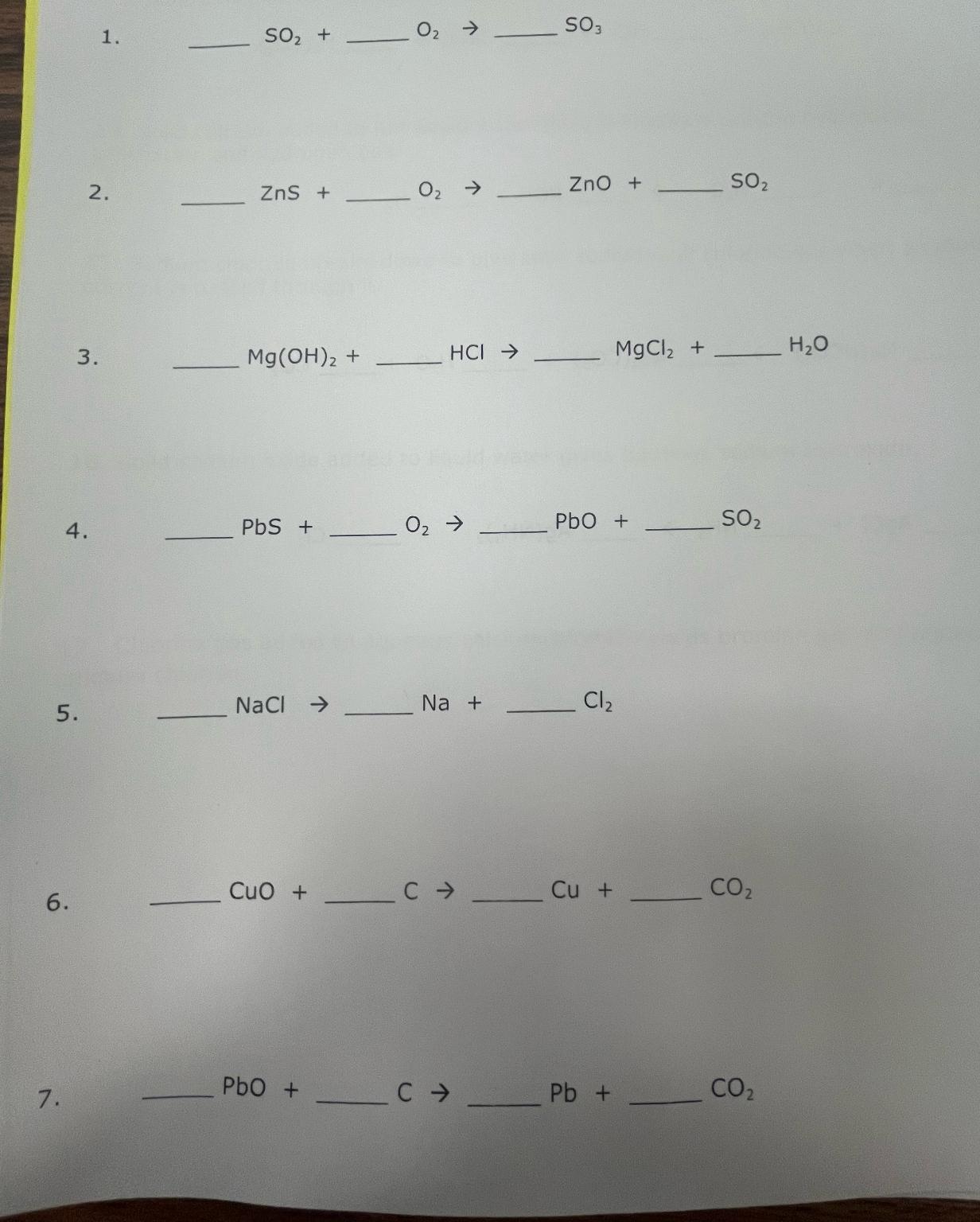 Solved SO2+O2→SO32.ZnS | Chegg.com