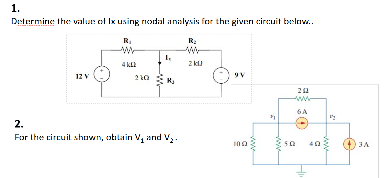 Solved Determine the value of Ix ﻿using nodal analysis for | Chegg.com