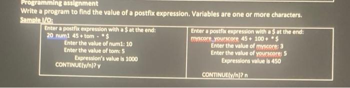 Solved Programming Assignment Write A Program To Find The
