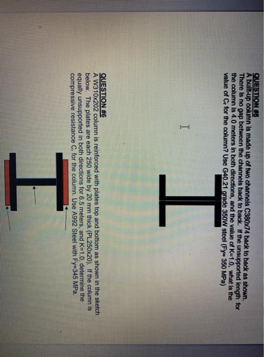 Solved QUESTIONS A BUR-UP column is made up of two channels | Chegg.com