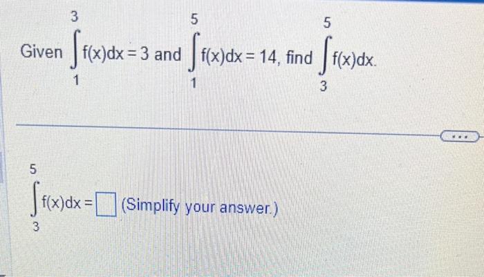 Solved Given f′(x)=4x+2, compute f(5)−f(3) f(5)−f(3)=Given | Chegg.com