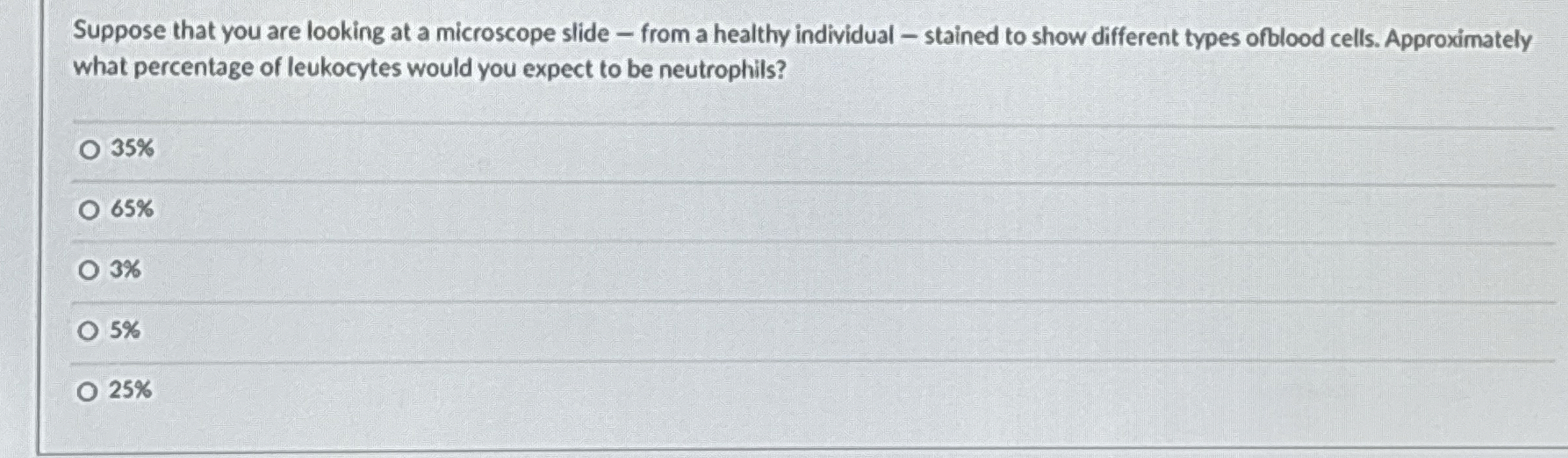 Solved wSuppose that you are looking at a microscope slide - | Chegg.com
