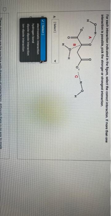 Solved For each interaction indicated in the figure, select | Chegg.com