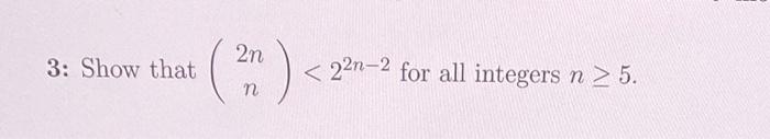 Solved 3: Show that (2nn)