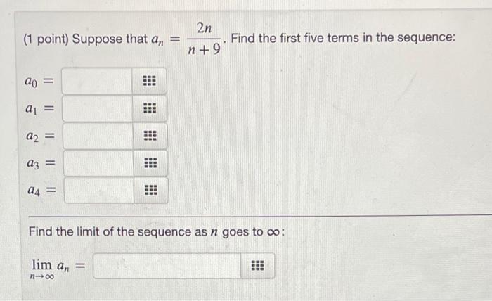 Solved 1 Point Suppose That Ann92n Find The First F 