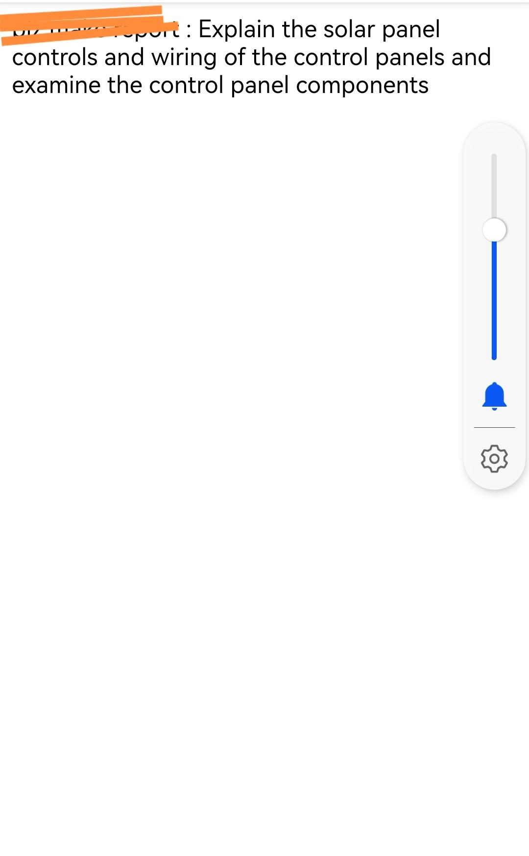 Solved The references : Explain the solar panel controls | Chegg.com