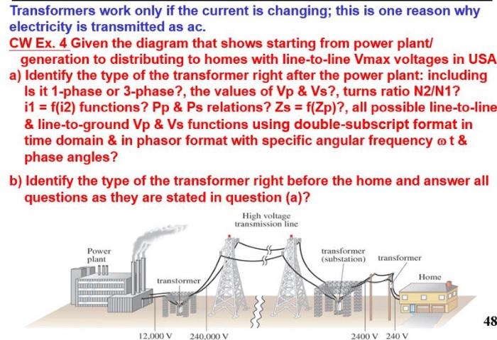 Solved Transformers work only if the current is changing; | Chegg.com