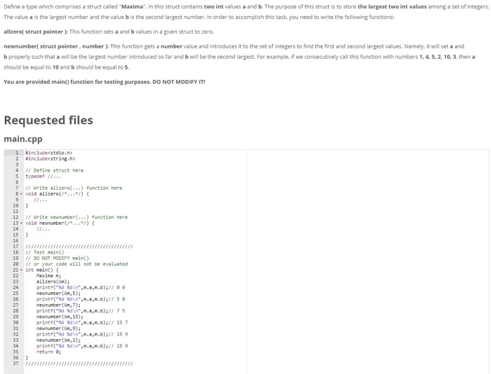 Solved Define a type which comprises a struct called | Chegg.com