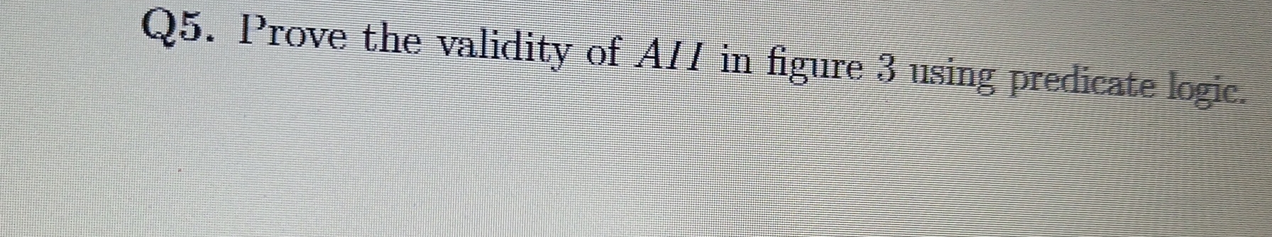 Q5. ﻿Prove the validity of AII in figure 3 ﻿using | Chegg.com