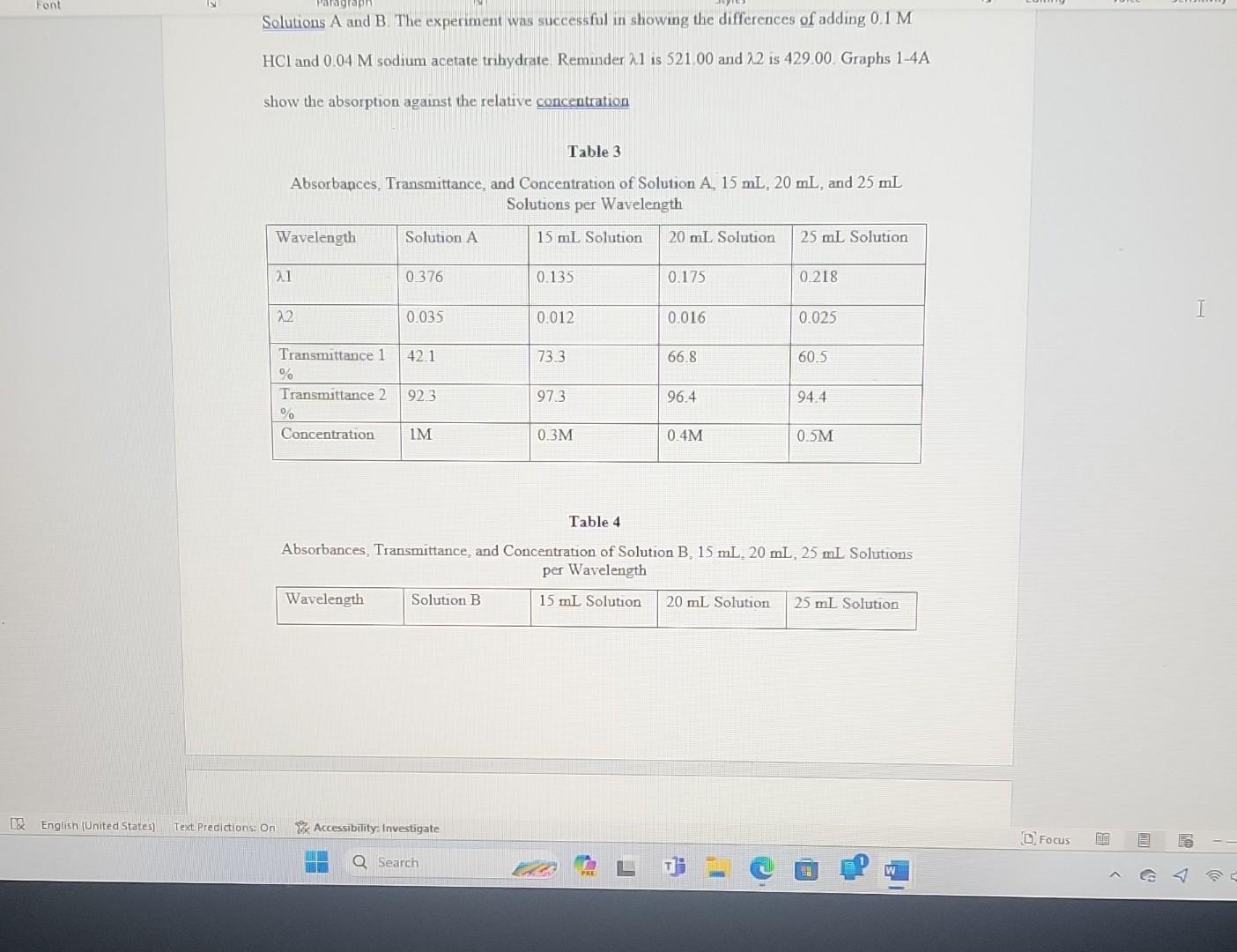 Solved please help me calculate Hln , Log ln-/Hln , pKa if | Chegg.com