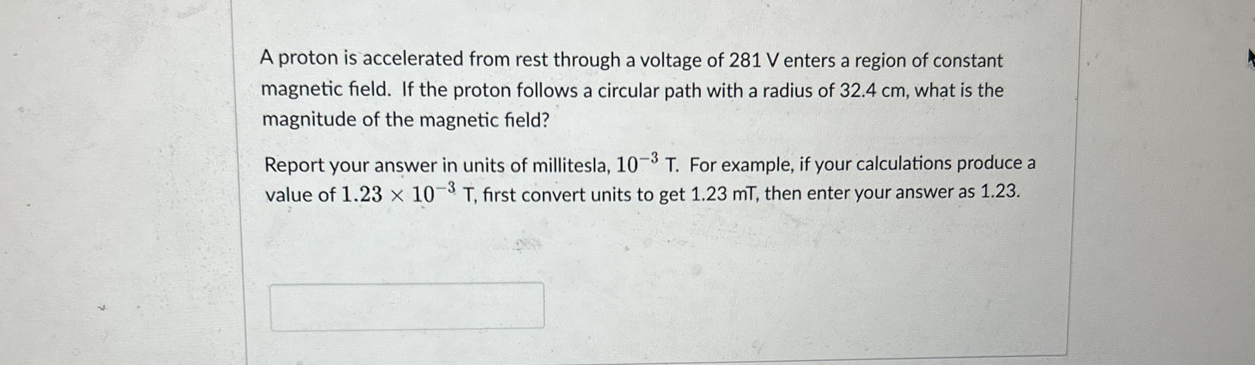 Solved A proton is accelerated from rest through a voltage | Chegg.com