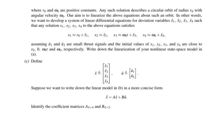 Solved Assume that the satellite can be thrusted in the | Chegg.com
