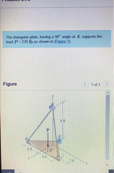 Solved Determine the tension in cables BD and CD The | Chegg.com