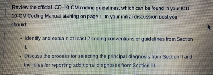 Solved Review the official ICD-10-CM coding guidelines, | Chegg.com