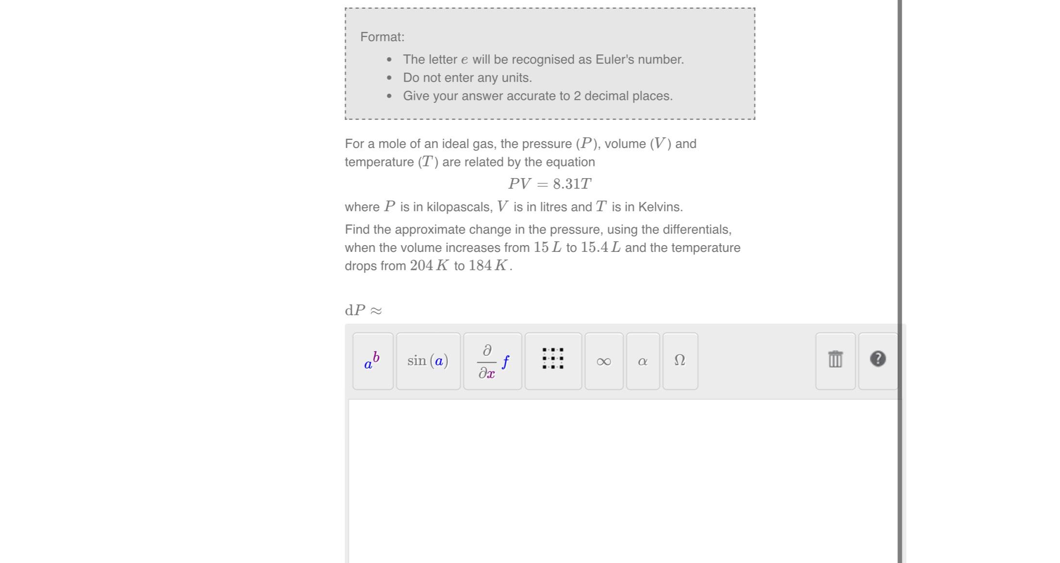 Solved Format:The letter e ﻿will be recognised as Euler's | Chegg.com