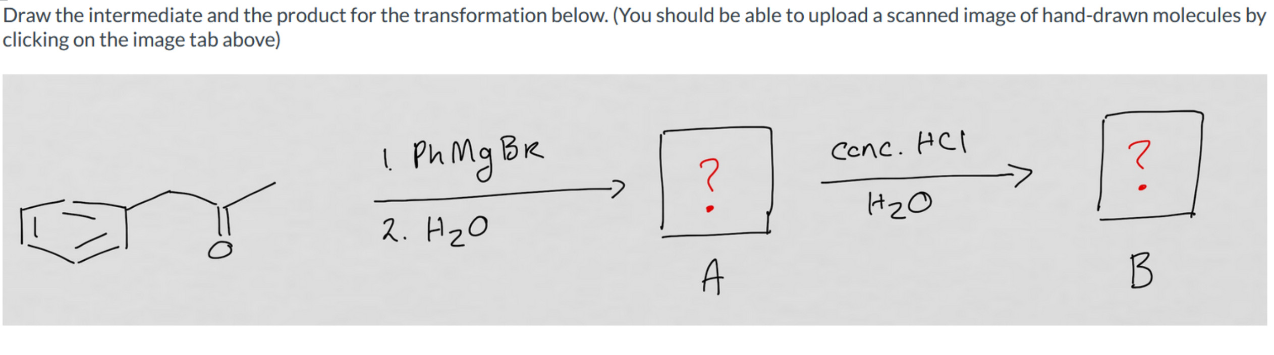Solved Draw the intermediate and the product for the | Chegg.com