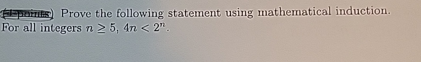 Solved Prove the following statement using mathematical | Chegg.com Solved Prove the following statement using mathematical | Chegg.com