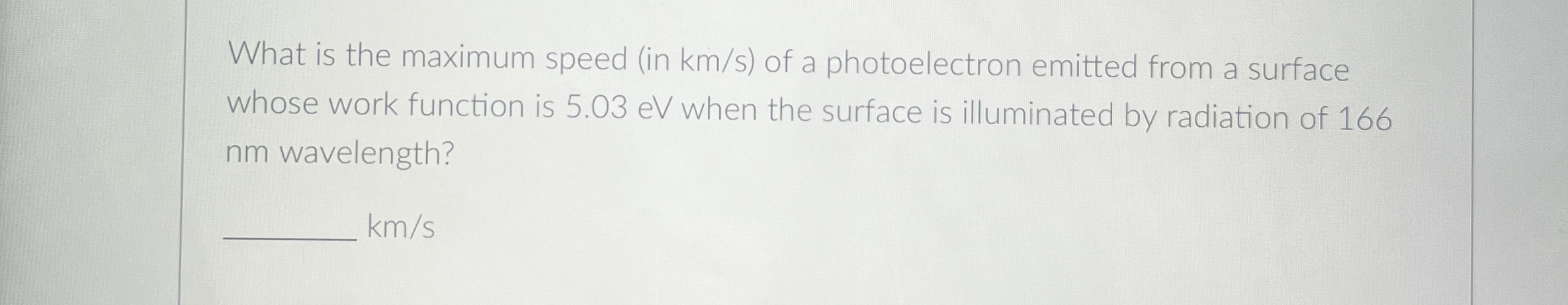 Solved What is the maximum speed (in kms ) ﻿of a | Chegg.com