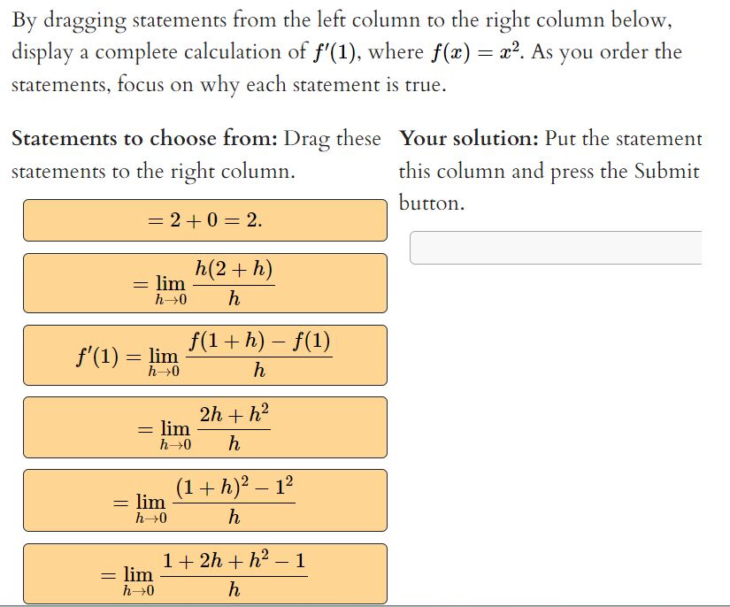 Solved By dragging statements from the left column to the | Chegg.com