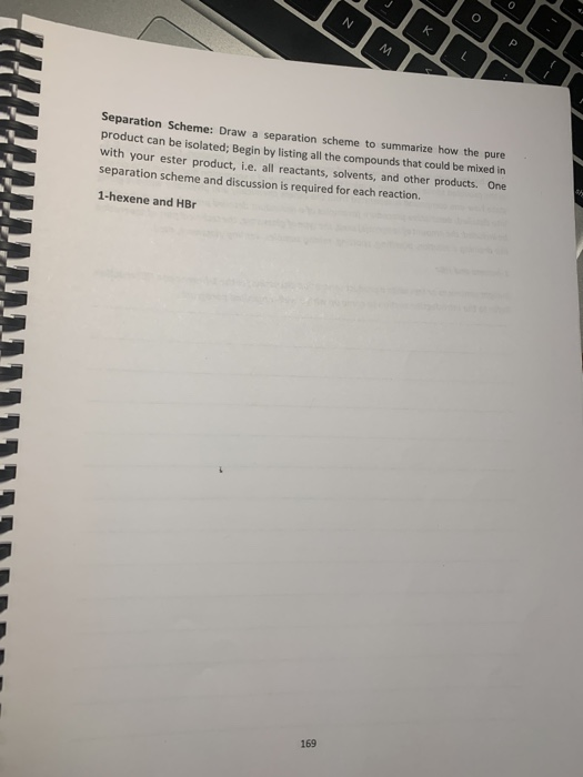 Solved N L Separation Scheme: Draw a separation scheme to | Chegg.com