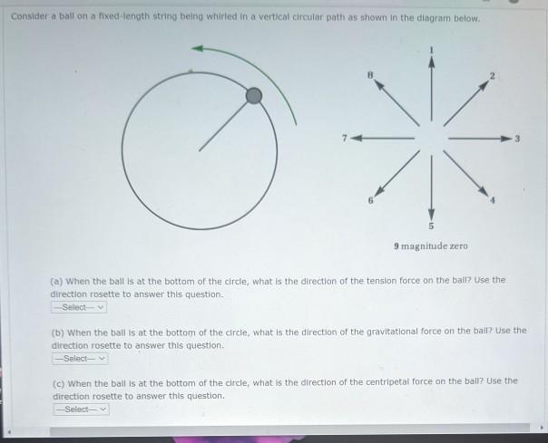 Solved Consider a ball on a fixed-length string being | Chegg.com