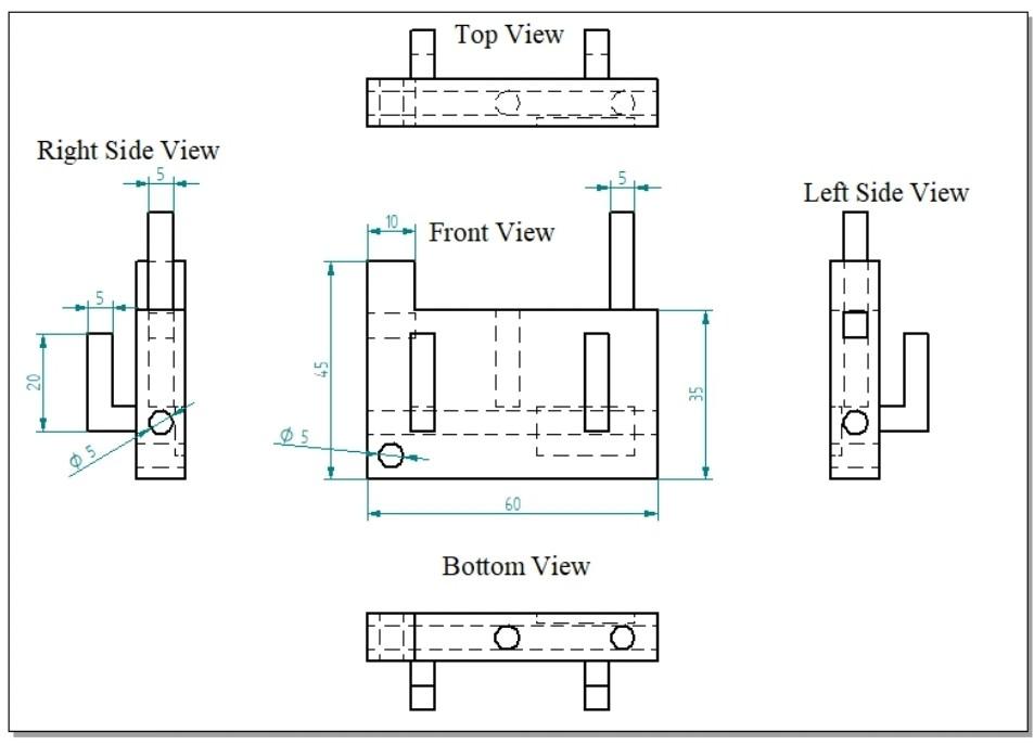 Solved Engineering Practise workbook drawing Exercise 4 | Chegg.com