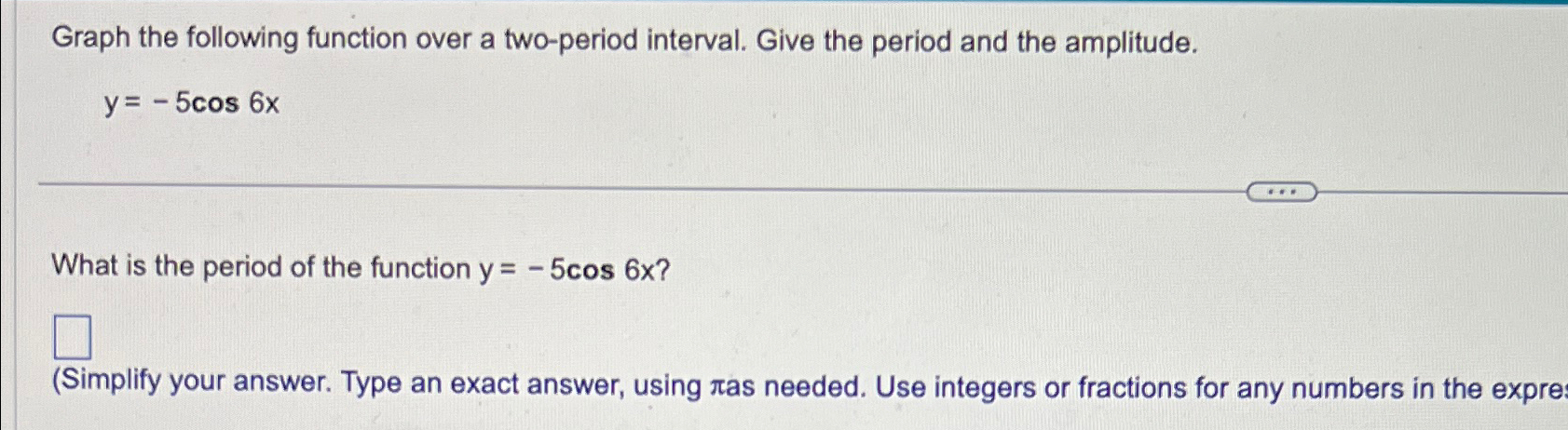 Graph the following function over a two-period | Chegg.com