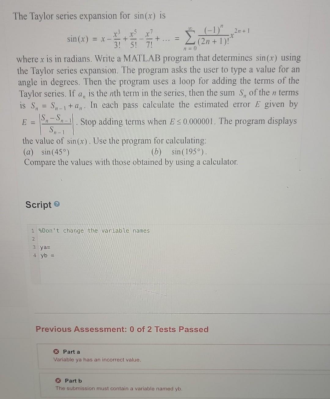 Solved code must be in MATLAB and make sure it displays the | Chegg.com