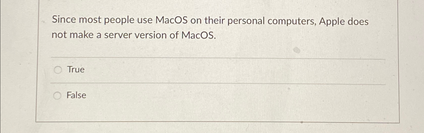 Solved Since most people use MacOS on their personal | Chegg.com
