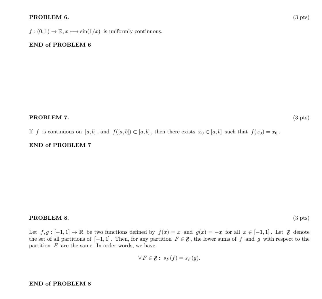 Solved PROBLEM 6. (3 pts) f:(0,1) + R, Hsin(1/2) is | Chegg.com Solved PROBLEM 6. (3 pts) f:(0,1) + R, Hsin(1/2) is | Chegg.com