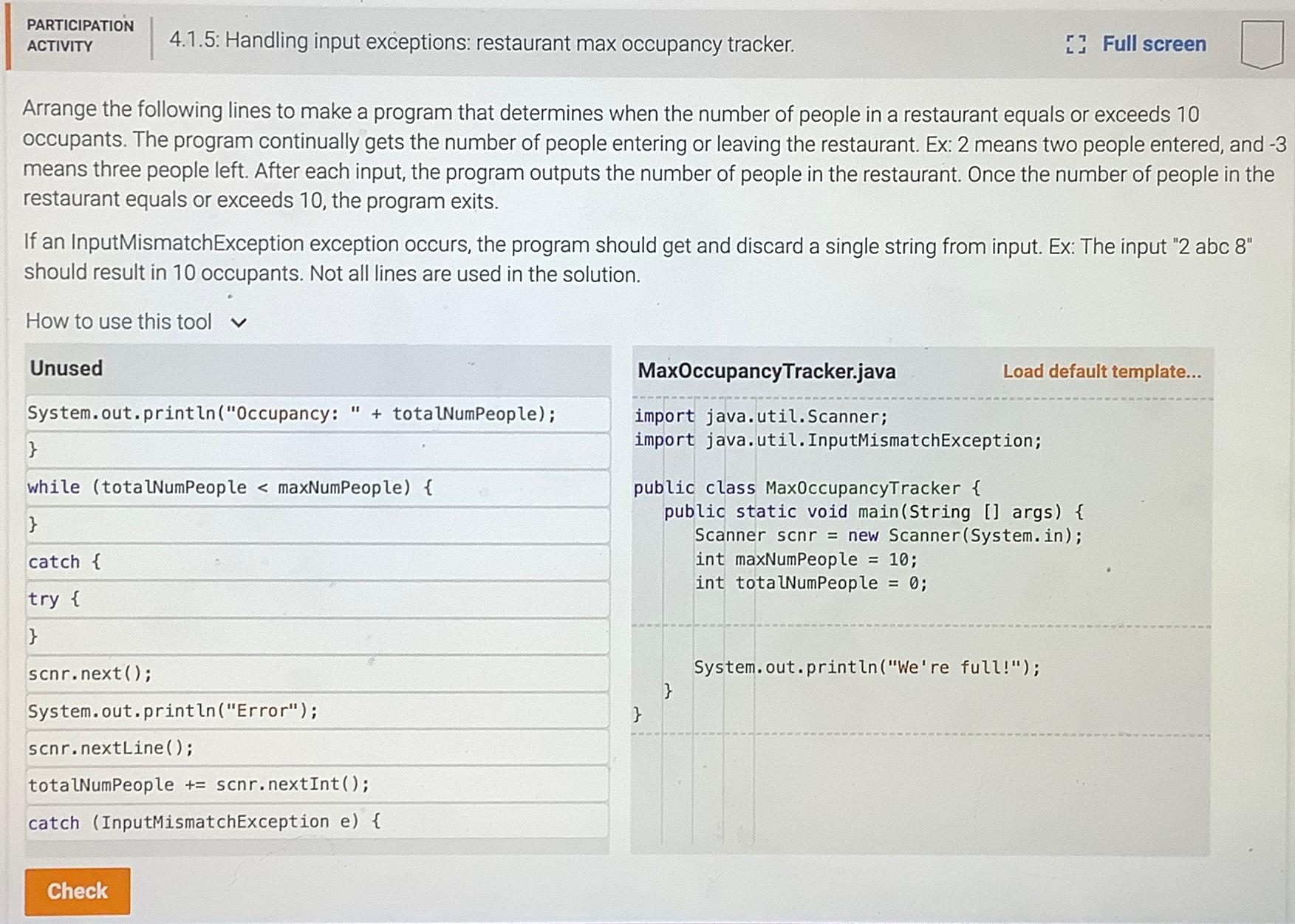 Solved PARTICIPATIONACTIVITY4.1.5: Handling input | Chegg.com